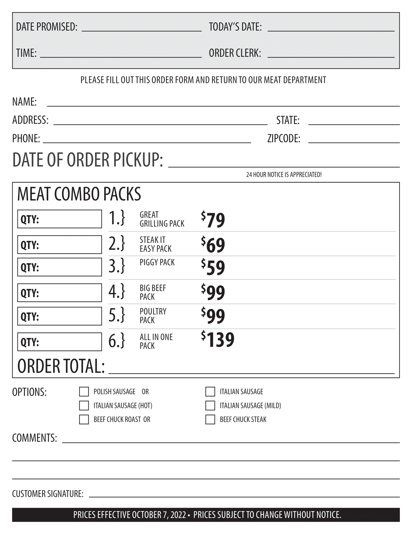Meat Packs | Giant Food Mart